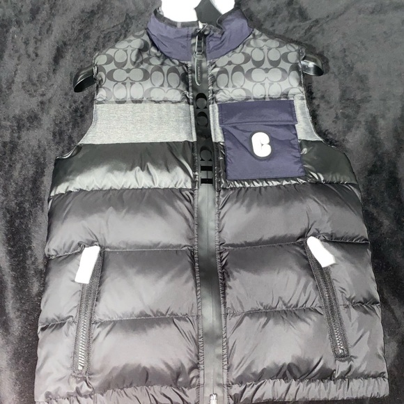 Coach | Jackets & Coats | Brand New Xs Black Coach Vest | Poshmark